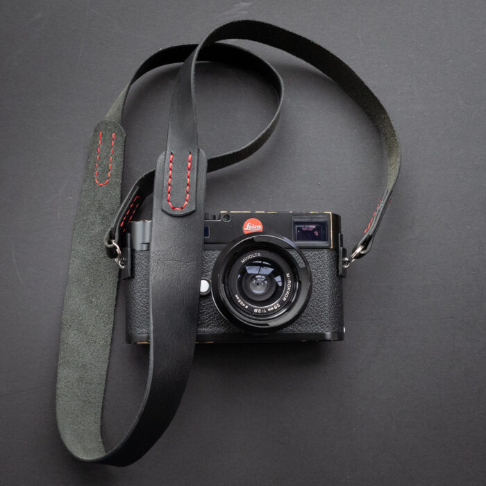 Leica M5 Leather Adjustable Neck Strap - Woodgate Camera Straps